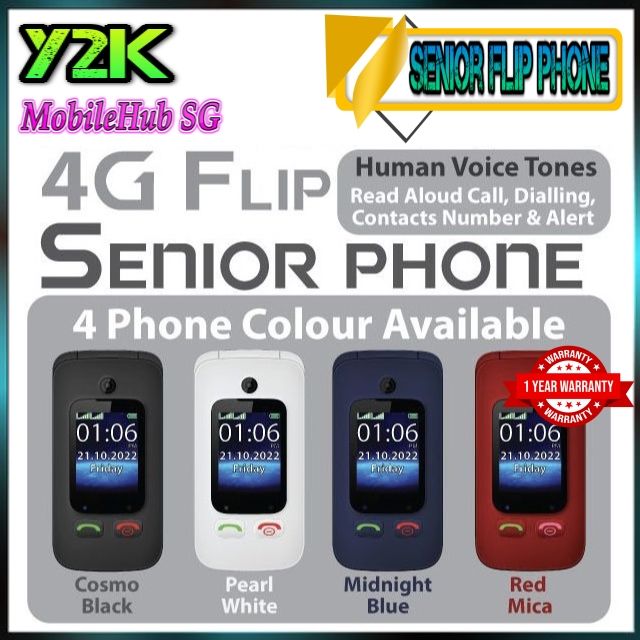 Y2K 4G Senior Flip 2 | Phone | Lazada Singapore