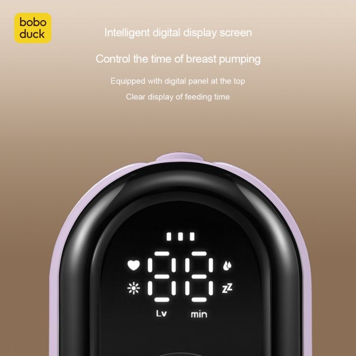 Boboduck 12 Gears Rechargeable Single Electric Breast Pump Wireless Portable Breastfeeding Pump ...