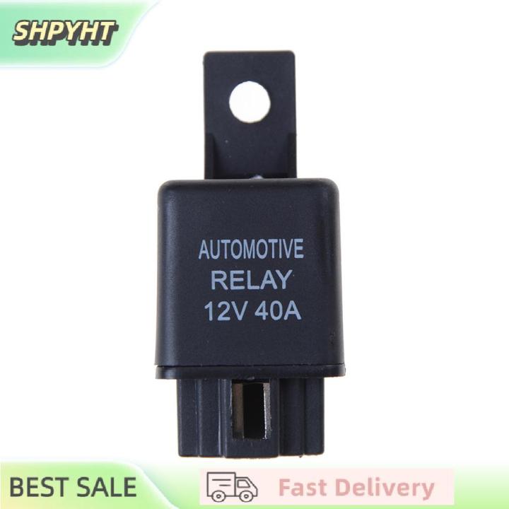 SHPYHT 12V 40A Car Automotive Relay 4 Pins SPST Alarm Relay with relay ...