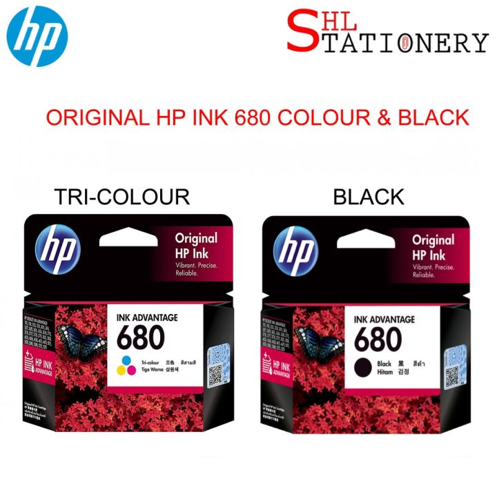 [ORIGINAL] HP 680 Black / Tri-Colour Ink Advantage Cartridge | Lazada