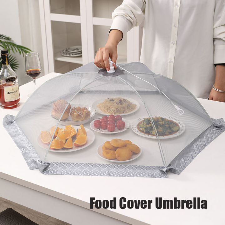 Food Cover Umbrella Table Dishes Mesh Cover Foldable Breathable Anti ...