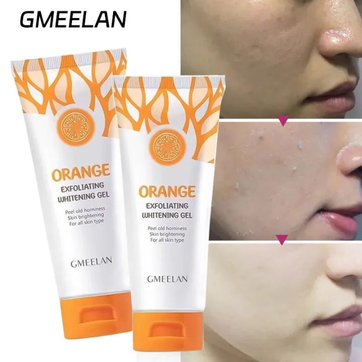 GMEELAN Orange Exfoliating Gel for Face Whitening 100g Facial Body ...