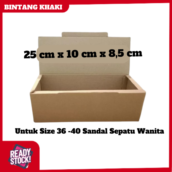 Kardus Box Sepatu Polos Kosong Murah Lusinan dan Grosir Warna Coklat ...
