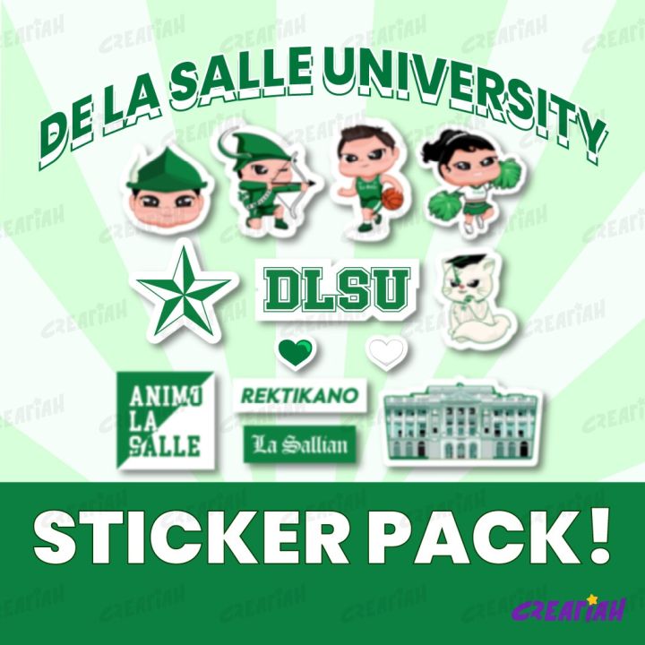 DLSU Green Archers De La Salle University Vinyl Waterproof Glossy ...