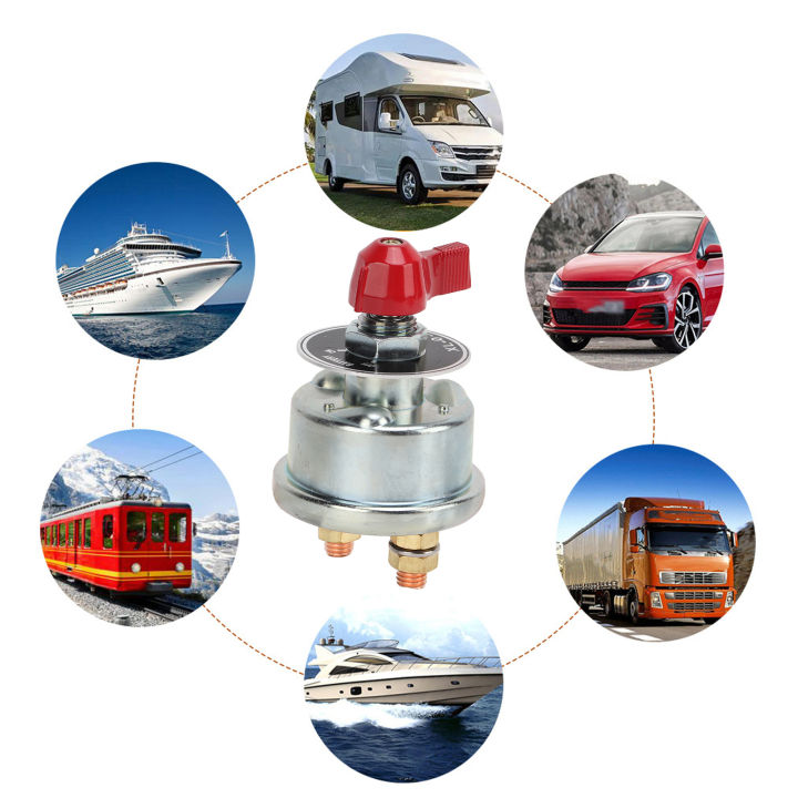 Battery Kill Switch, Battery Disconnect Switch Turn Type 300A for Cars ...