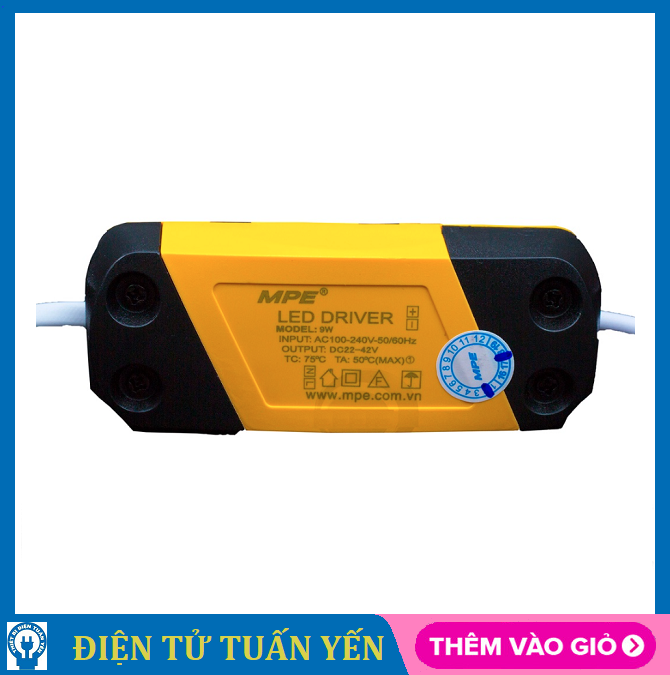 Tăng phô (driver) đèn led âm trần MPE 6W / 9W / 12W / 18W / 24W - Hàng ...