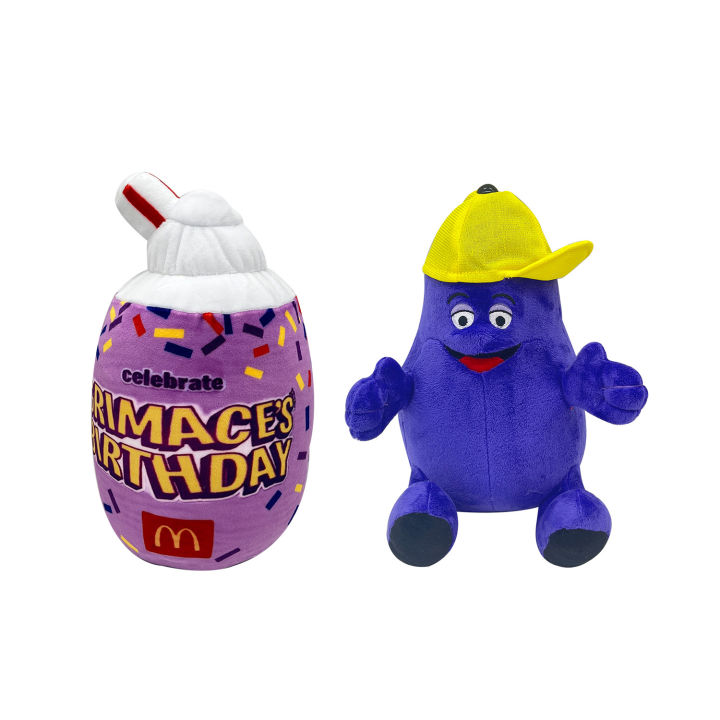 McDonalds Grimaces Birthday Plush Dolls Gift For Kids GRIMACE Yellow ...
