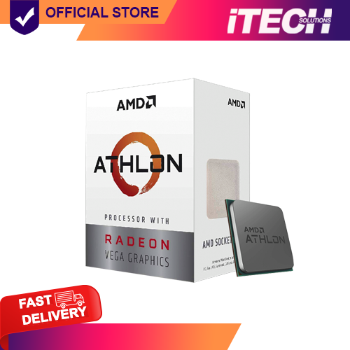 AMD ATHLON 200GE OEM 3.2GHZ/2C/4T/4MB/RDN-VEGA3/ AM4 (WITH HSF) TRAY ...