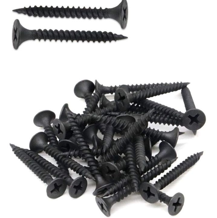 (1 BOX) Gypsum Black Screw For Wood and metal (3/4" | 1" | 1-1/4" | 1-1 ...