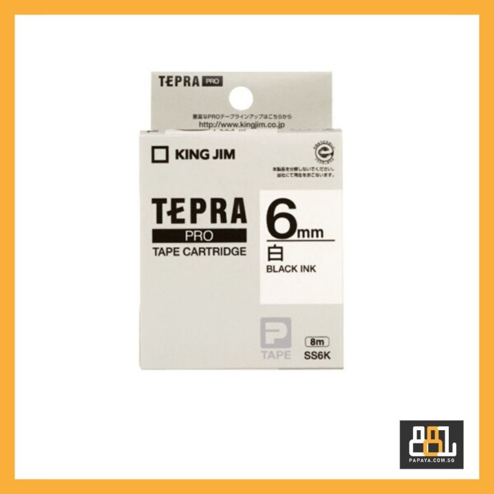 KING JIM Tepra Pro Tape Cartridge 6mm - Pro for your labelling work ...