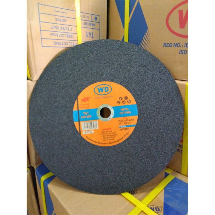 WD Batu Gerinda Potong 14 Inch Cutting Wheel / Mata Gurinda Potong Besi ...