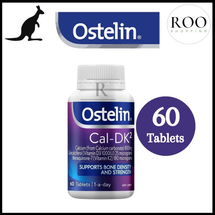 Ostelin Cal-DK2 - Calcium, Vitamin D + Vitamin K 60 Tablets | Lazada