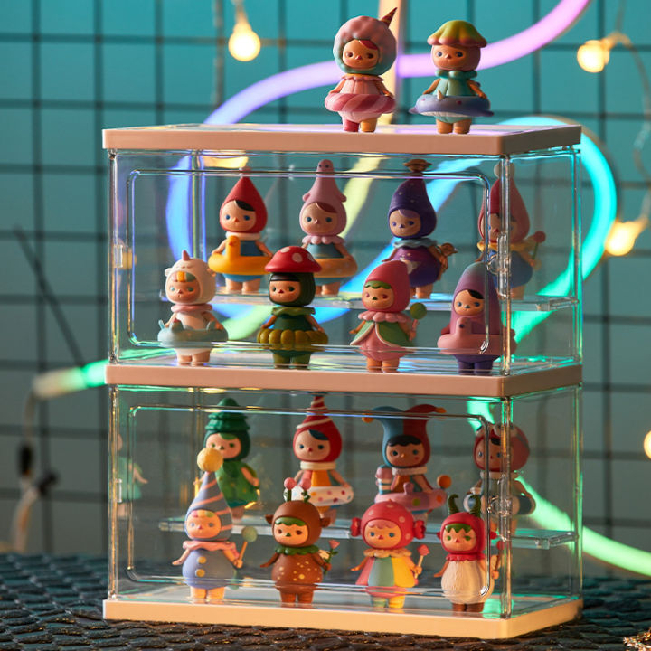 Upgrade Acrylic Display Case Popmart Storage Organizer Transparent ...