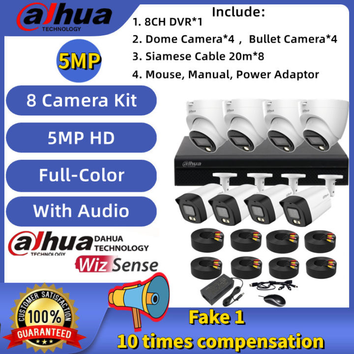 Dahua CCTV Camera Package Set 5MP HD Full-Color With Audio CCTV ...