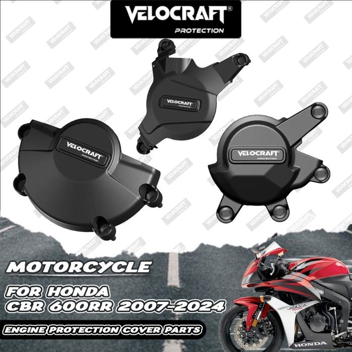Cover Engine Velocraft Motor Honda CBR600RR CBR 600RR CBR 600 RR CBR-600RR 2007-2024 Case ...