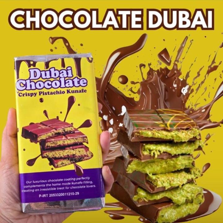 [ BESAR ] COKLAT DUBAI lokal pistachio kunafe Chocolate original ukuran ...