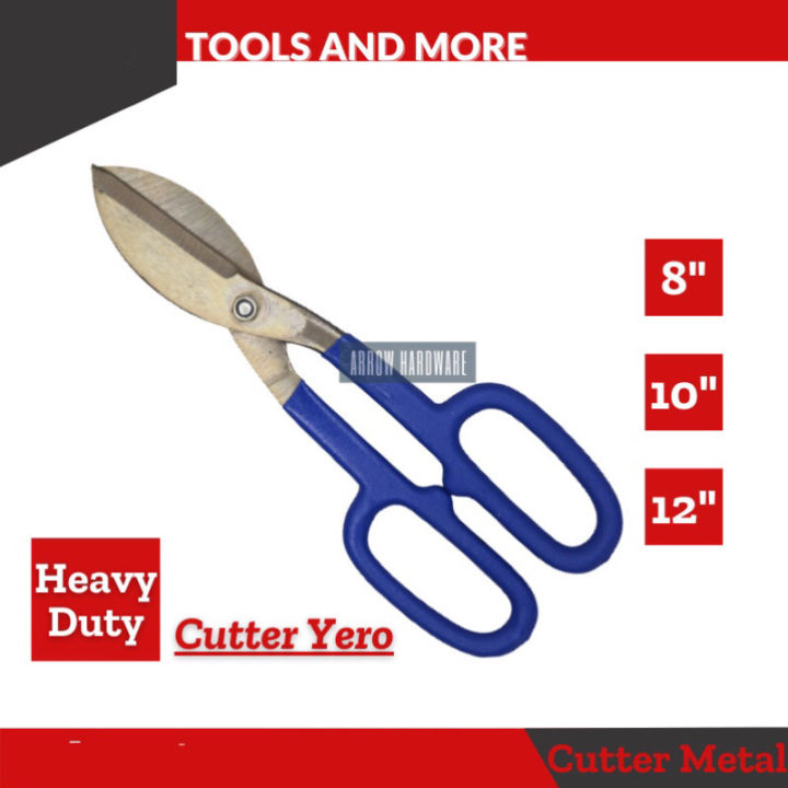 Heavy Duty Tin Snip Cutter Metal Sheet Yero 8" ,10" ,12" Scissors ...