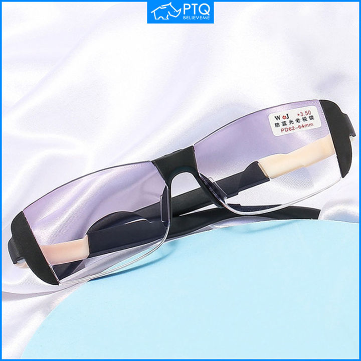 PTQ Bifocal Reading Glasses Far and Near Dual Use Anti-Blue Light Anti ...