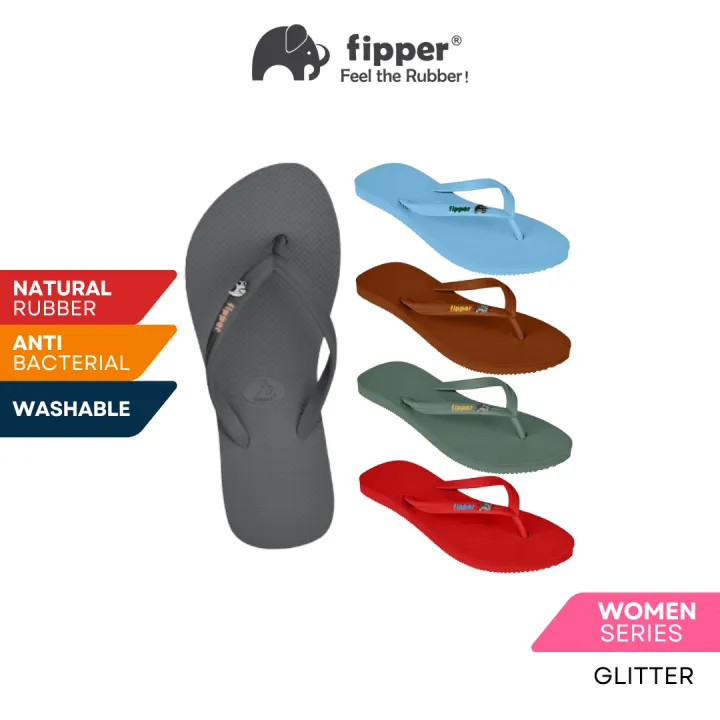 New Arrival Fipper Natural Rubber Slipper Glitter Series | Lazada Singapore
