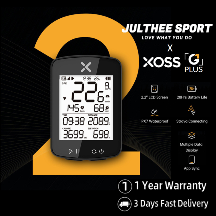 【ReadyStock inPH】XOSS G2+ Gen2 Plus GPS Cycling Computer Wireless Bike ...