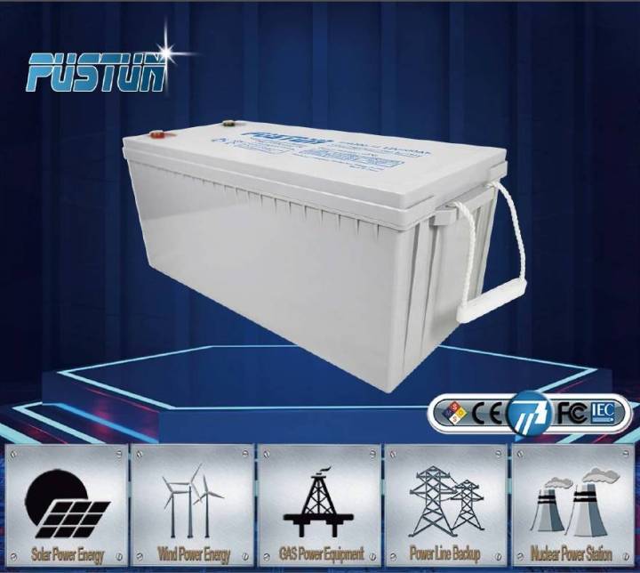 Battery GEL แบตเตอรี่ เจล Deep Cycle GEL Battery ยี่ห้อ PUSTUN ขนาด 12V ...