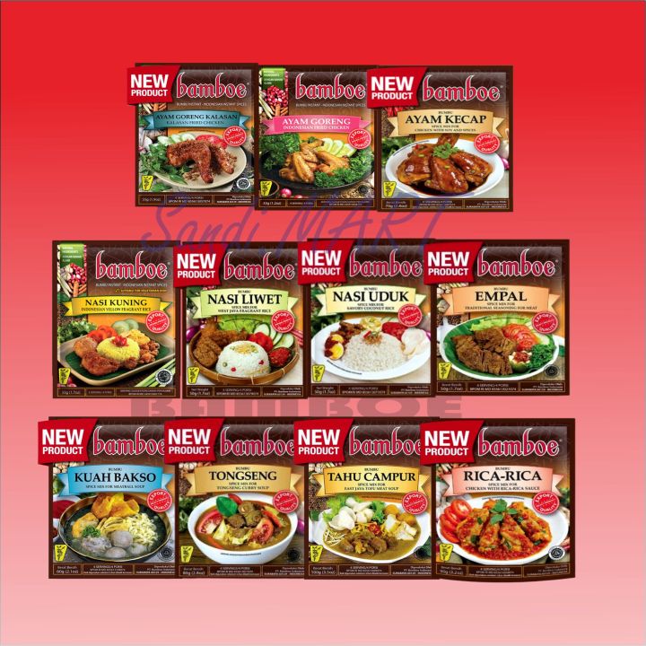 Bumbu Bamboe Export 33 Varian Rasa TERLENGKAP | Bumbu Dapur | Bumbu ...