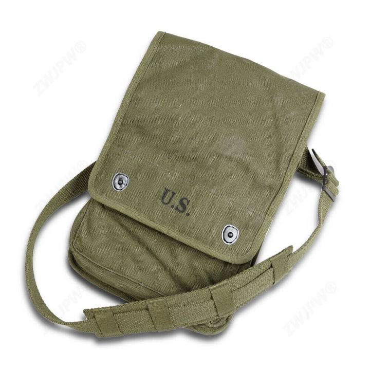 tomwang2012 WW2 WWII Army Soldier Canvas Map Bag Militaire Map Pack ...