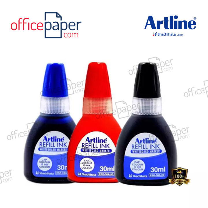 Artline Whiteboard Marker Refill Ink 30ml / 60ml | Lazada