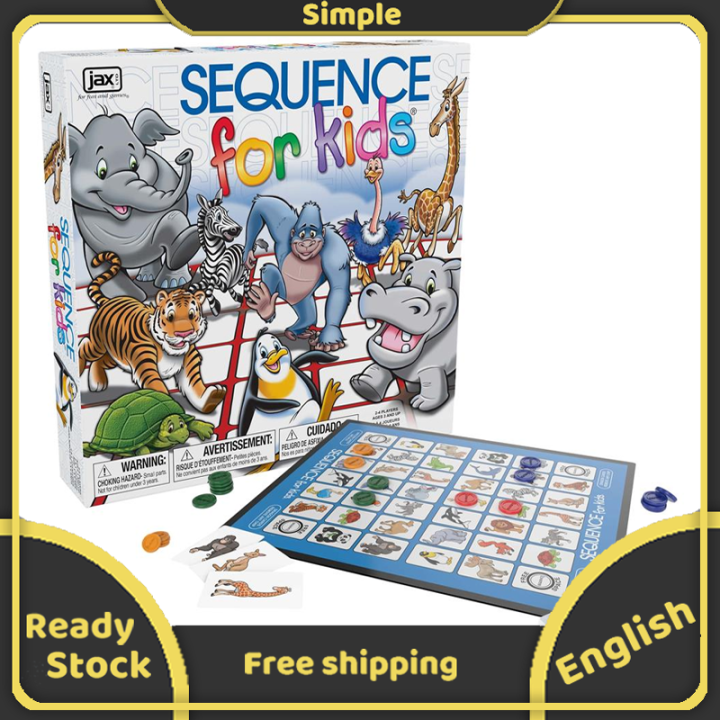 SEQUENCE Board Game for Kids The 'No Reading Required' Strategy Game | Lazada