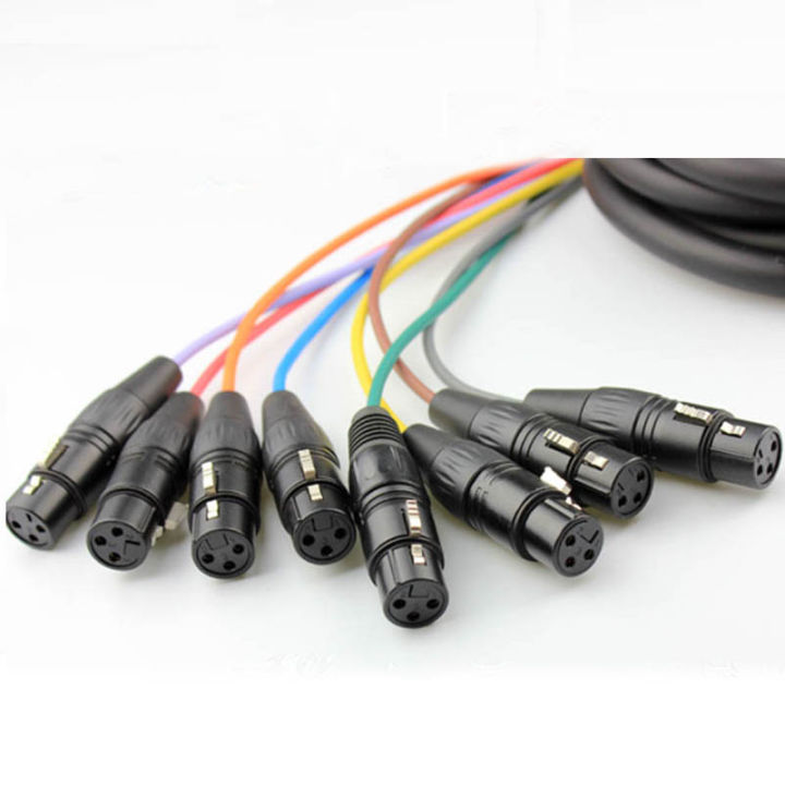 High quality 8 Channel 3 Pin XLR Snake Cable Male to Female Extension ...