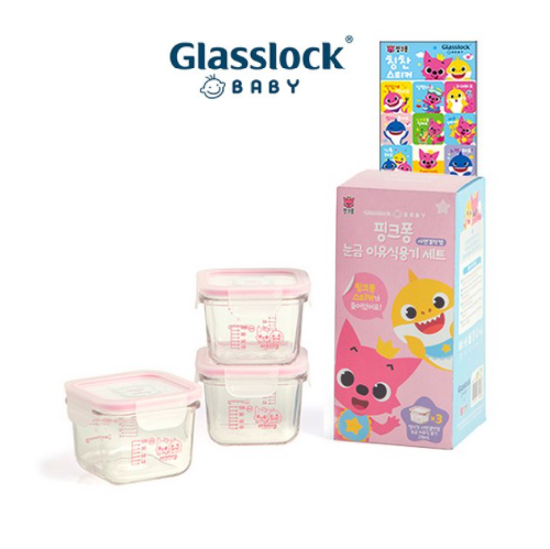 Baby Food Storage Container 210ml 3P Set / Pinkfong | Lazada Singapore