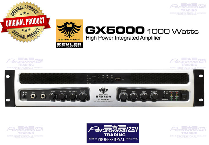 KEVLER GX5000 (ORIGINAL) 1000W Karaoke Amplifier with USB & BLUETOOTH ...