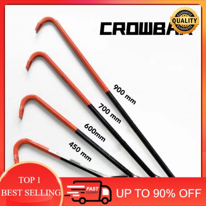 Anton Dual-Purpose Crowbar Ripper Tool Nail Remover Claw Bar - 450/600/700/900 mm x 16 mm ...