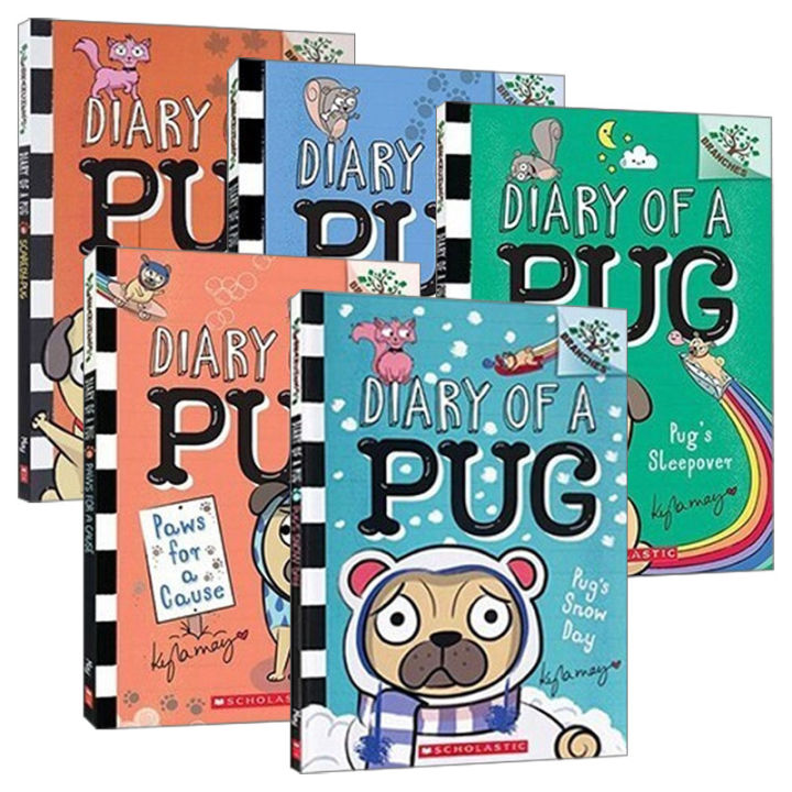 Original English Diary of a Pug Dog Diary 1-5 volumes Scholastic ...