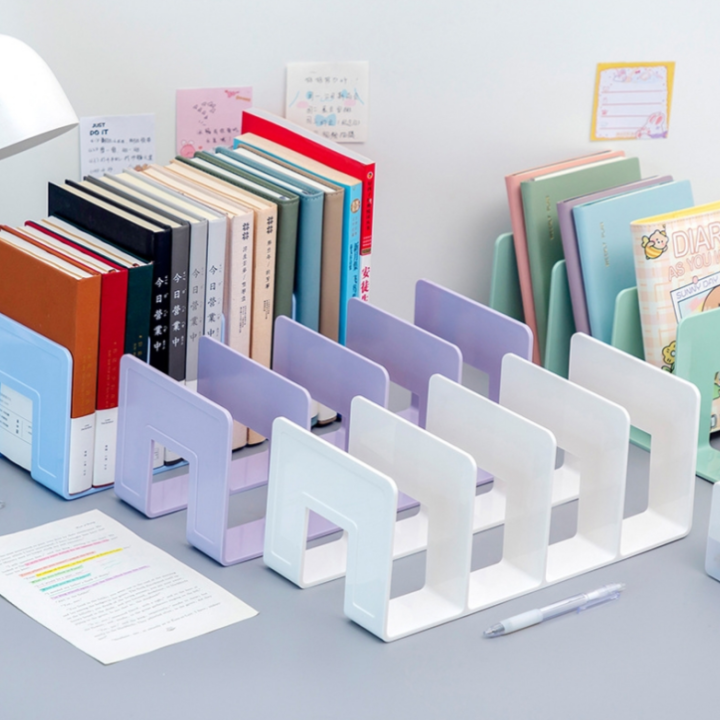 Acrylic bookstand quadruple storage rack Desktop book separation ...