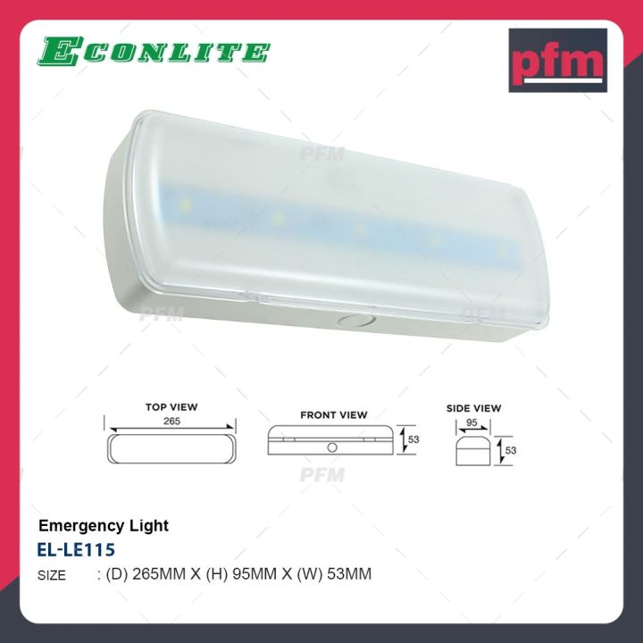 ECONLITE LE115 HIGH EFFICIENCY EMERGENCY LIGHT | Lazada