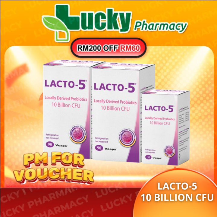 LACTO-5 PROBIOTIC 30'S/ 90'S/90S X 2 +30'S | Lazada