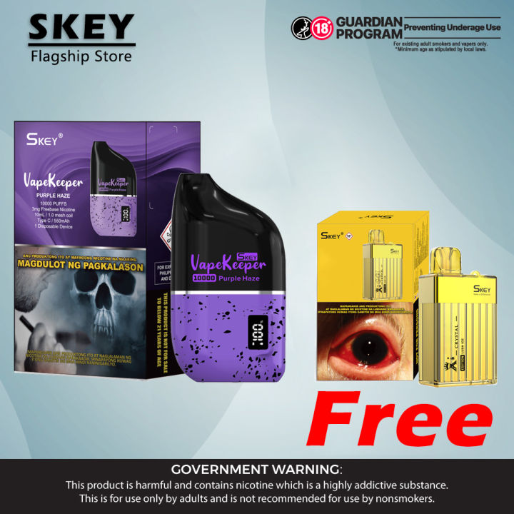 Buy1get1free Skey 10K 10000 Puffs Disposable Pods Vape Mods 100% Legal ...