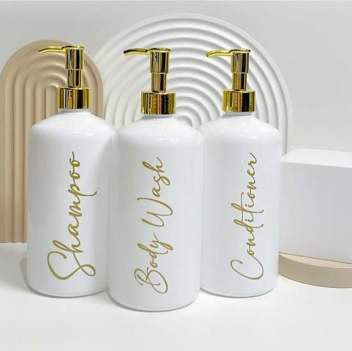 Dispenser botol sabun cair 500 ml glossy luxury premium botol reffil ...