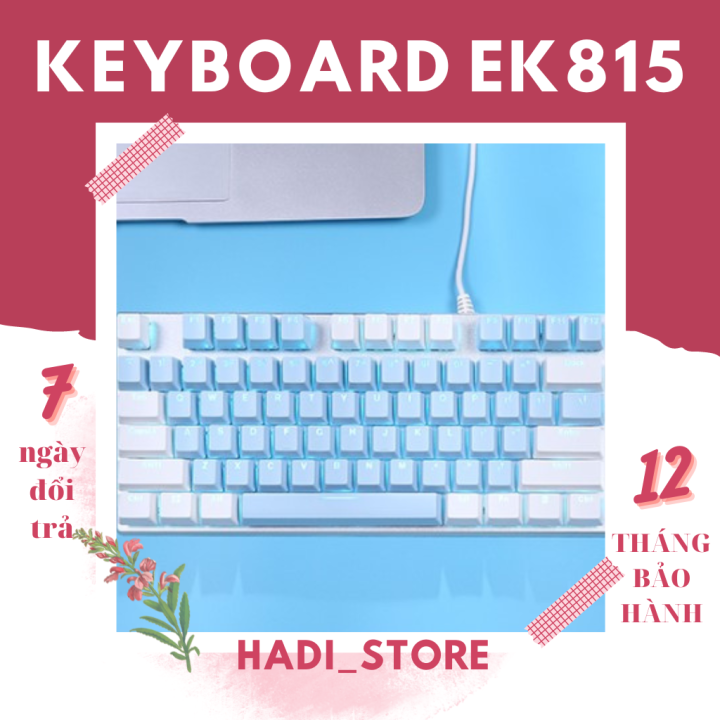 Bàn Phím Cơ Gaming Cao Cấp DAREU EK815 Blue Switch 87 Key Led RGB HADI STORE GAMING | Lazada.vn
