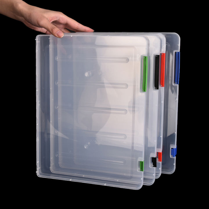 CozyCornerR A4 Transparent Storage Box Clear Plastic Document Paper ...