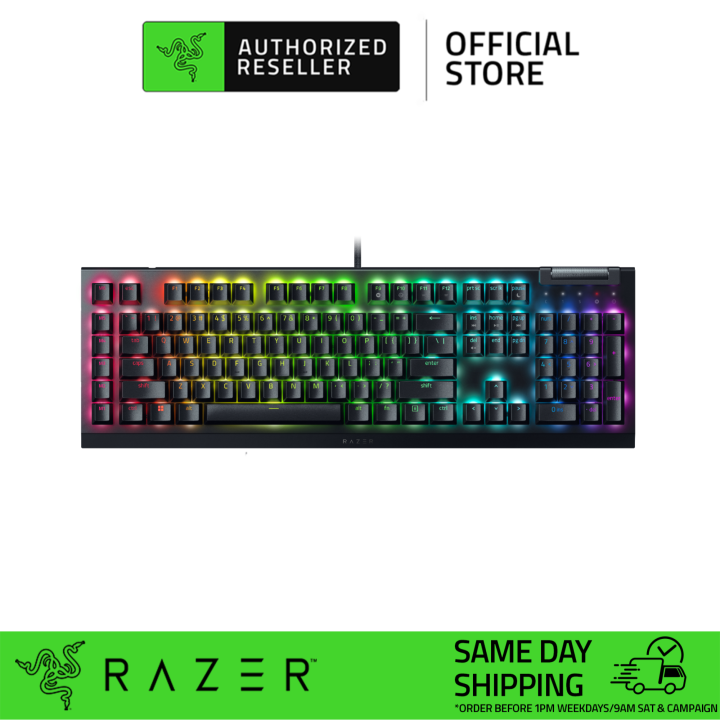 Razer BlackWidow V4 X Mechanical Full Size Chroma RGB Gaming Keyboard ...