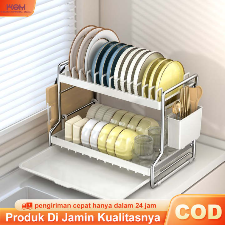 Rak Piring Stainless Steel Rak Dapur Rak Cuci Piring Wastafel Rak ...