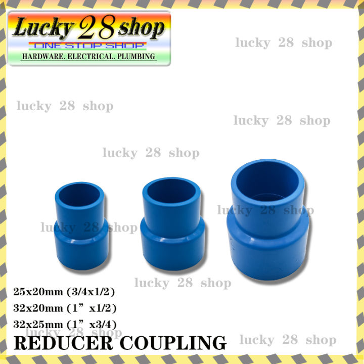PVC BLUE COUPLING REDUCER FITTING (3/4"x1/2" , 1"x1/2", 1"x3/4") | Lazada PH