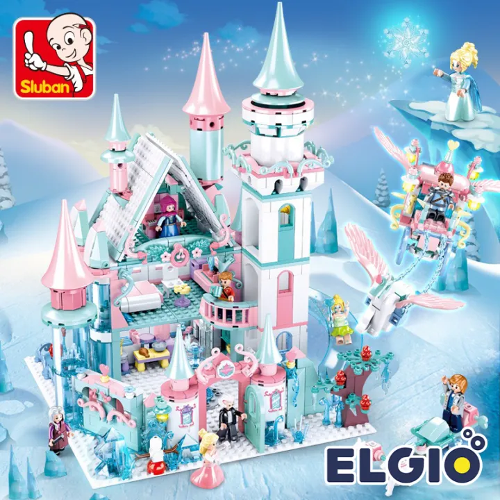 Sluban Bricks Kastil Kerajaan Frozen Fairy Tale Princess Castle M38 ...