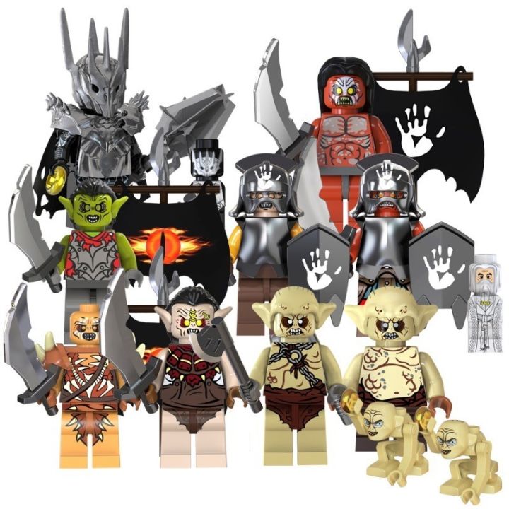 ORCS Uruk-hai Goblin Sauron Medieval Times Mini Building Block Bricks ...