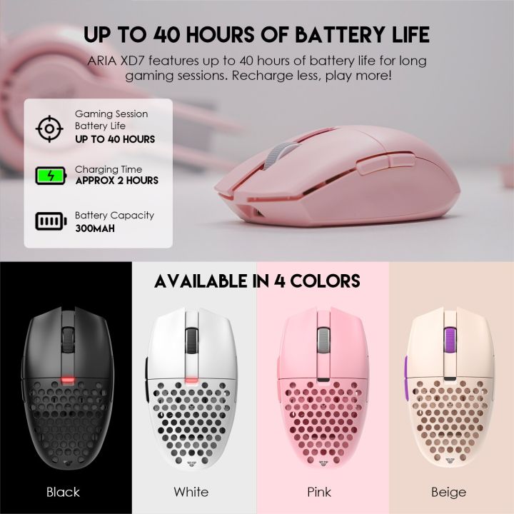 FANTECH Aria XD7 Professional Gaming Mouse PIXART 3395 26000DPI GM8.0 ...