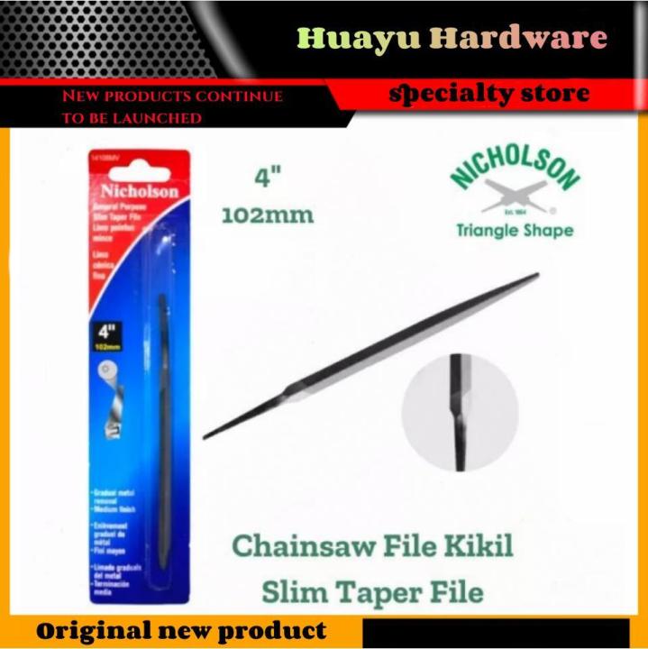 Nicholson Chainsaw File Saw File Slim Taper Triangle Shape File 4 ...