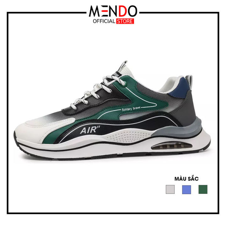 Giày Thể Thao Nam MENDO - Giày Sneaker Màu Xanh Lam - Xanh Lá - Xám, Đế ...