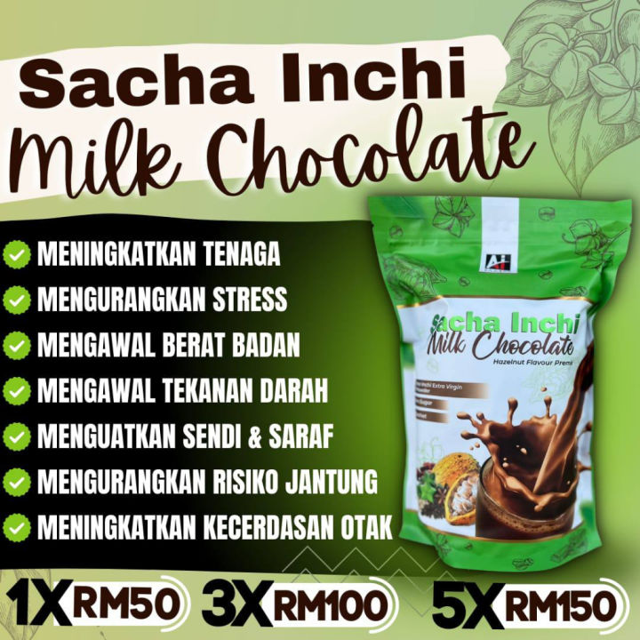 COKLAT SUSU SACHA INCHI AI GLOBAL MINUMAN KOKO ENERGY BOOSTER | Lazada